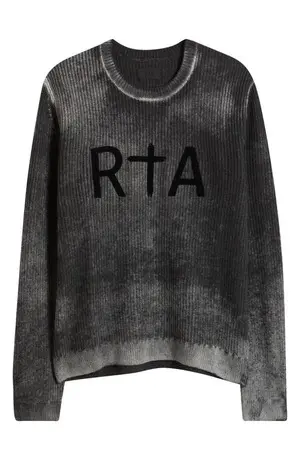 RtA Ethan Washed Relaxed Fit Sweater