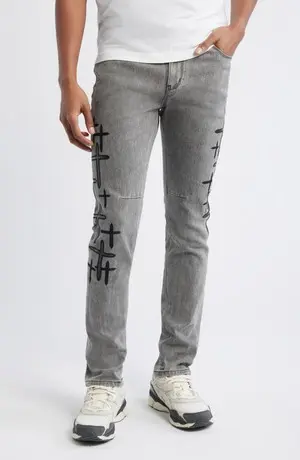 Rta Embroidered Jeans For Men