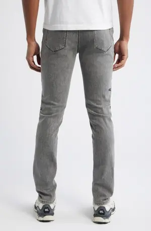 RtA Bryant Clouded Mist Cross Skinny Jeans
