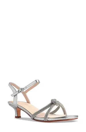 TOUCH UPS Talulah Kitten Heel Sandal - Silver
