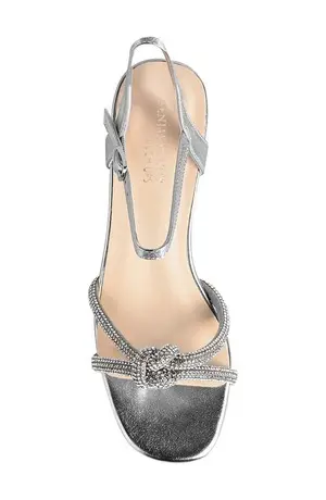 TOUCH UPS Talulah Kitten Heel Sandal - Silver