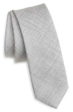 Eleventy Cashmere & Silk Neck Tie Ligh Melange Gray