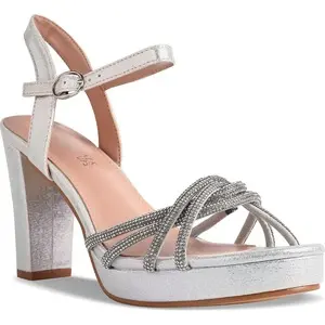 TOUCH UPS Tyler Platform Sandal - Silver