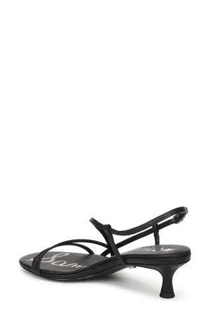 Sam Edelman Cora Kitten Heel Slingback Sandals - Black