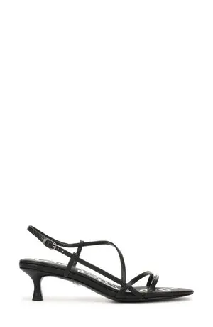 Sam Edelman Cora Kitten Heel Slingback Sandals - Black