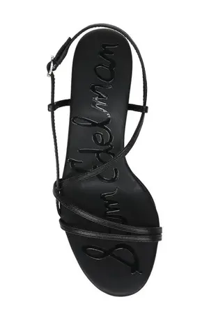 Sam Edelman Cora Kitten Heel Slingback Sandals - Black
