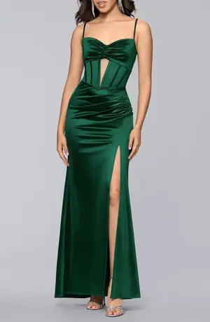 Blondie Nites Slit Evening Dresses