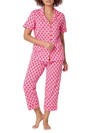 BEDHEAD PAJAMAS Print Crop Pajamas - Scallop