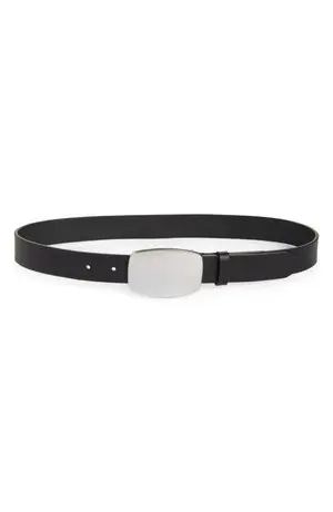 Rag & Bone Wyatt Leather Belt - Black