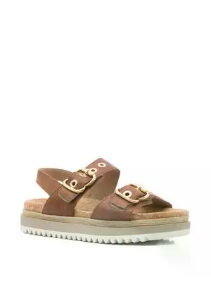 Gabor Buckle Strap Flatform Sandals
