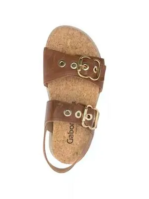 Gabor Buckle Strap Flatform Sandals