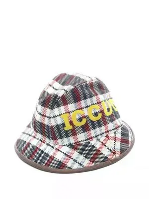 Gucci Plaid Bucket Hat - White