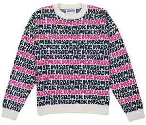 PAS DE MER Graffiti Knit Sweater