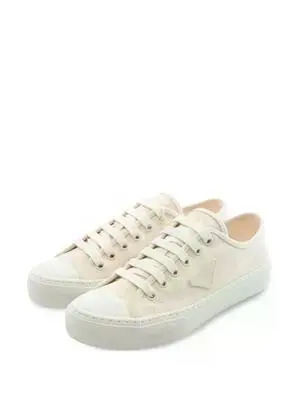 Prada Triangle-logo Canvas Sneakers
