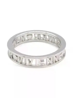 VIVIENNE WESTWOOD Westminster Letter Ring - Silver
