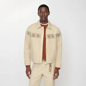 Burberry Galloping Knight Cotton Canvas Jacket