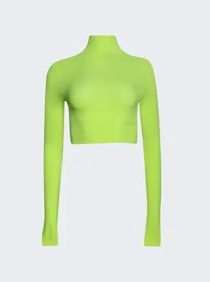 Cropped Performance Turtleneck Tops