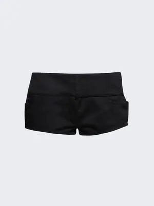 COURREGES Belted Mini Shorts - Black