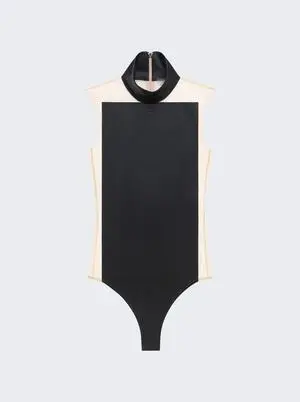 COURRÃ¨GES Illusion Mockneck Bodysuit - Multi