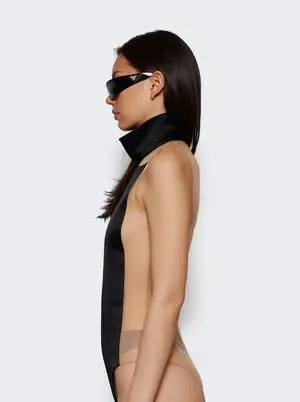 COURRÃ¨GES Illusion Mockneck Bodysuit