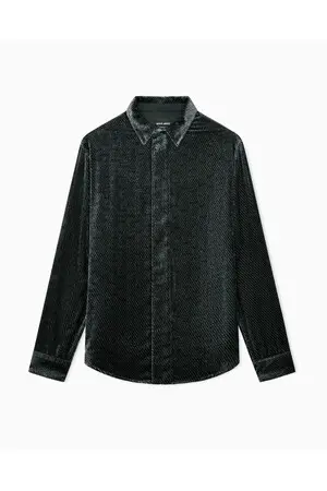 Giorgio Armani Devorè Velvet Shirt