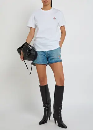 AN-Y1 Logo-embroidered Cotton T-shirt