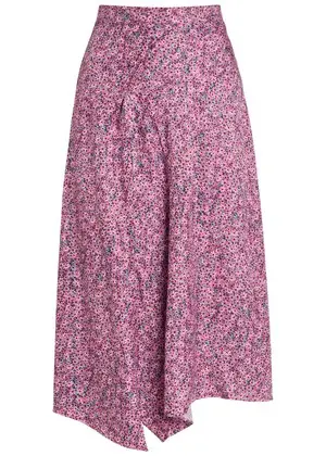 Pink Floral Skirts