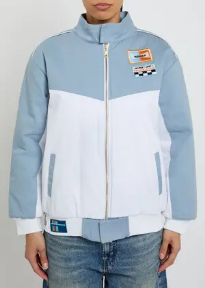 AN-Y1 Appliquéd Padded Cotton Bomber Jacket