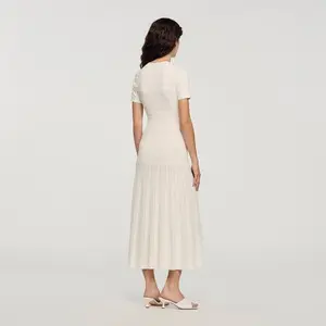 Sandro Knit Maxi Dress - Ecru