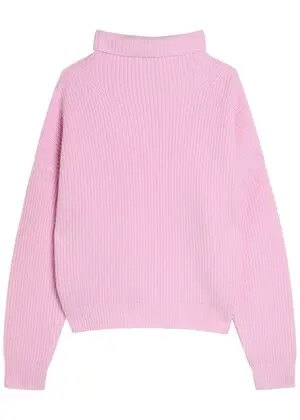 Isabel Marant Étoile Ribbed Wool And Cashmere-blend Jumper - Pink