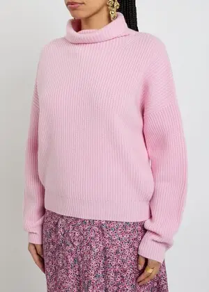 Isabel Marant Étoile Ribbed Wool And Cashmere-blend Jumper - Pink
