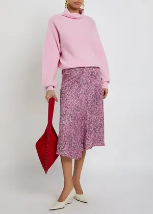 Isabel Marant Étoile Ribbed Wool And Cashmere-blend Jumper - Pink