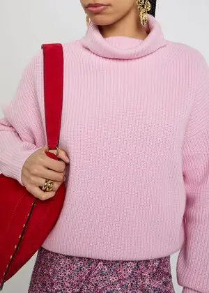 Isabel Marant Étoile Ribbed Wool And Cashmere-blend Jumper - Pink