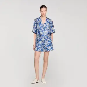 Sandro Tie Detailed Shorts For Women