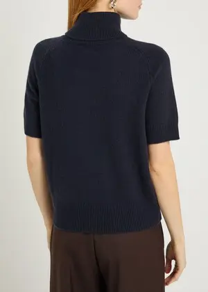 ANINE BING Jackson Roll-neck Cashmere Top