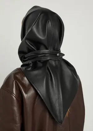 Nour Hammour Leather Head Scarf