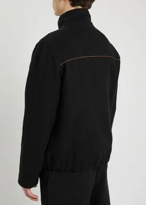 Oliver Peoples Bembridge Pipe-trimmed Cotton And Wool-blend Jacket
