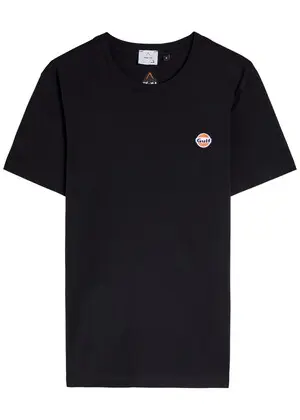 AN-Y1 Logo-embroidered T-shirt - Black