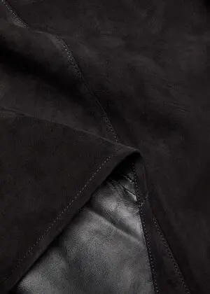 Nour Hammour Suede Head Scarf - Black