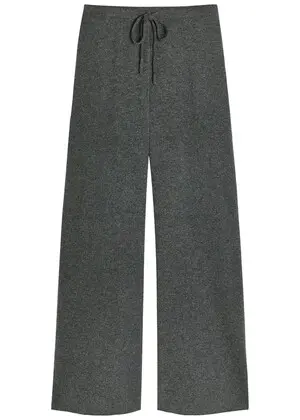 Extreme Cashmere N°462 Slouch Cashmere-blend Trousers - Dark Grey