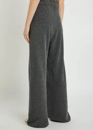 Extreme Cashmere N°462 Slouch Cashmere-blend Trousers - Dark Grey