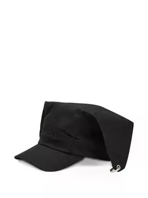 We11Done Cotton Baseball Cap - Black