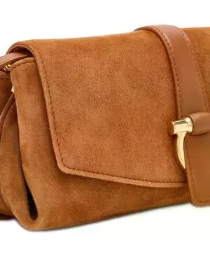 FERRAGAMO Mini Buckle Satchel - Brown