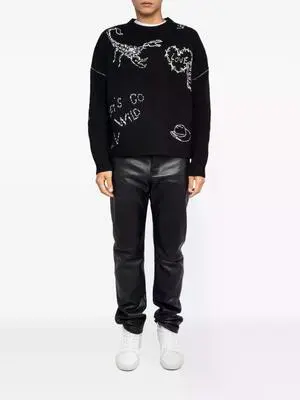 Zadig&Voltaire Embroidered Crew Neck Sweater