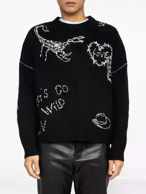 Zadig&Voltaire Embroidered Crew Neck Sweater