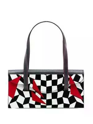 Fendi 2000-2010 Pigskin Geometric Shoulder Bag