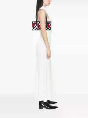 Fendi 2000-2010 Pigskin Geometric Shoulder Bag