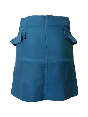 Sandro High-waisted Flap-pocket Mini Skirt