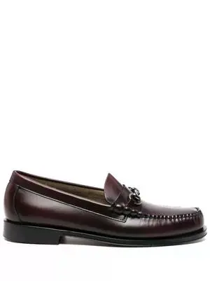 G.H.BASS Lincoln Heritage Horsebit Loafers - Red