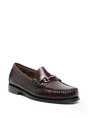G.H.BASS Lincoln Heritage Horsebit Loafers - Red